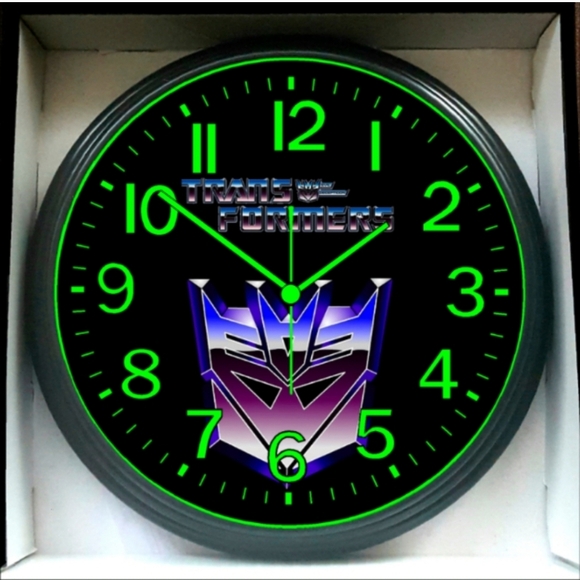 Wall Decor | Transformers Wall Clock With Neon Green Accents | Poshmark